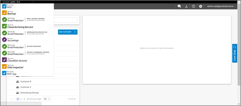 Logging in and Accessing the MSP App Accounts Page | Barracuda Campus
